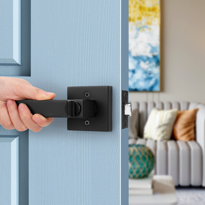 Heavy Duty Door Levers Locks Black Finish Keyed Alike/Keyed/Privacy/Pa ...