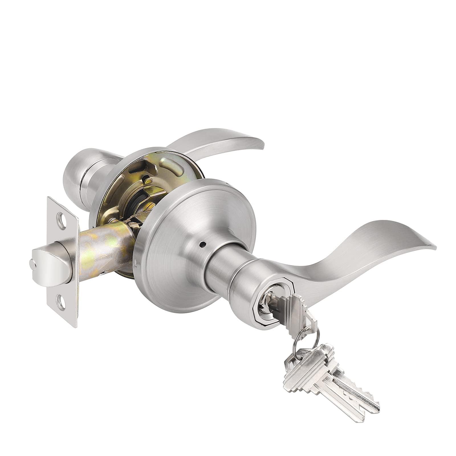 Wave Style Door Handle Keyed Entrance/Privacy/Passage/Dummy Door Lock ...