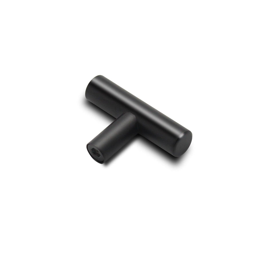 Modern T Bar Black Kitchen Cupboard Handles Cabinet Hardware Drawer Pu ...