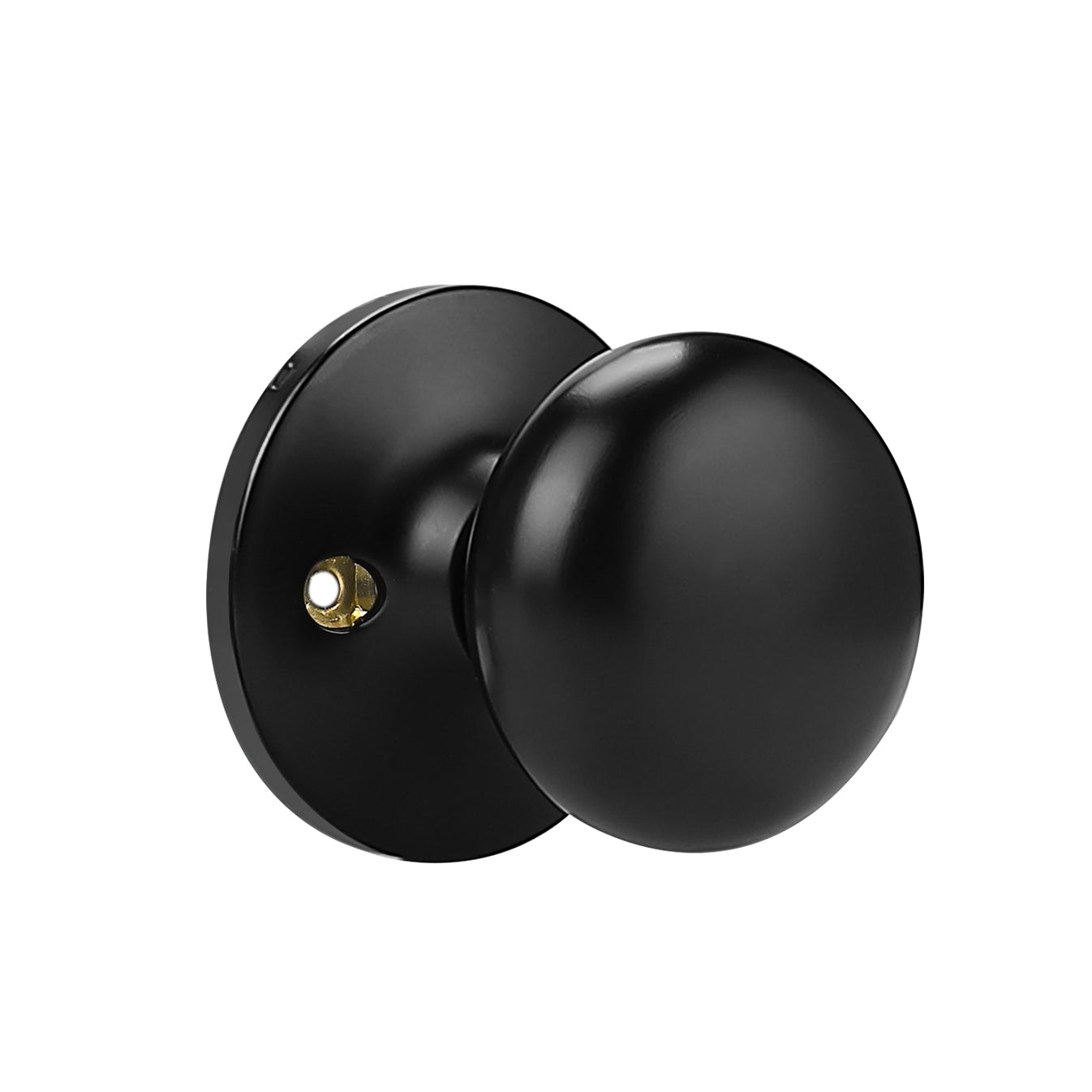 Probrico Door Knobs Interior Door Locks in Matte Black Finish, Ball Kn